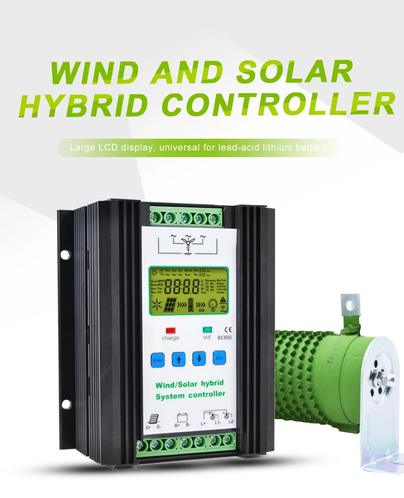 48v 2200w Hybrid Wind Solar Charging Controller Lifepo4 Battery ...