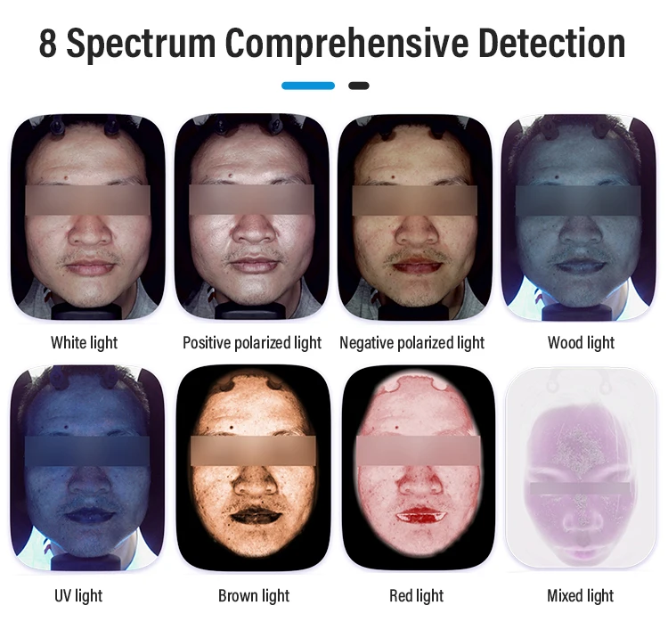 2024z 2in1 A6 3D Shooting AI Visia Skin Analyzer Machine Facial Skin ...