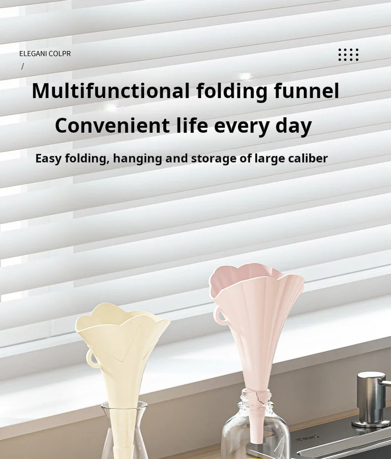 Multifunctional Collapsible Funnel Large Caliber Kitchen Filter Pour ...