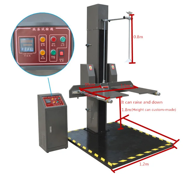 Bi-wing Drop Machine, Carton Drop test Machine, Surface Edge Free Drop ...