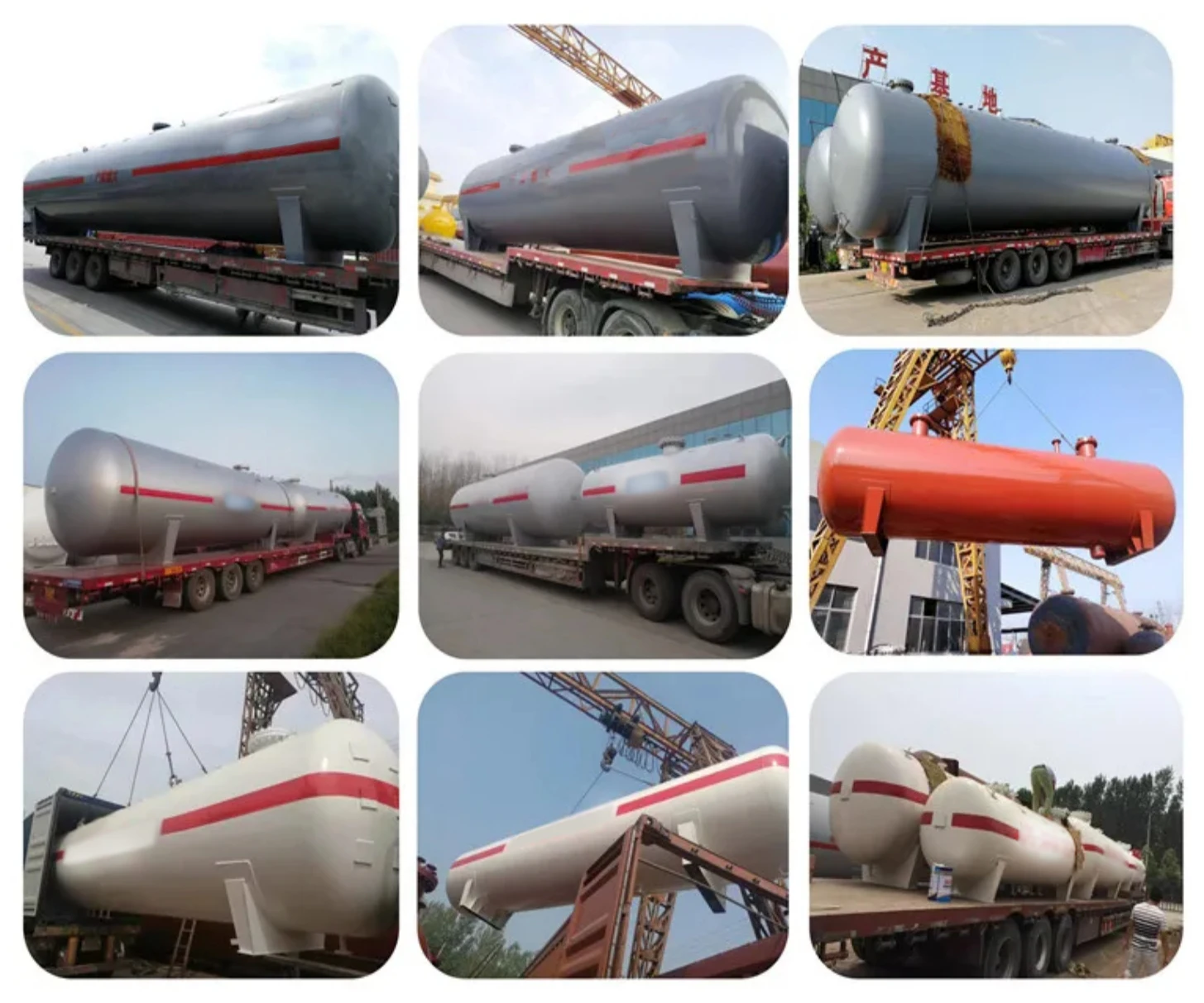 Horizontal 60cbm Propane Gas Storage Tank 30mt Lpg Stationary Storage ...