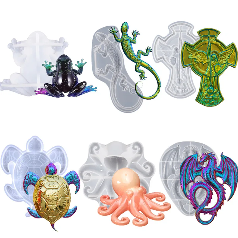 Alibaba.com: 3D silicone resin molds with realistic frog and lizard ...