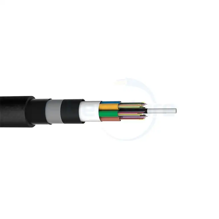 2-144 Cores Armored Fiber Optic Cable Outdoor Underground Optical Fiber ...
