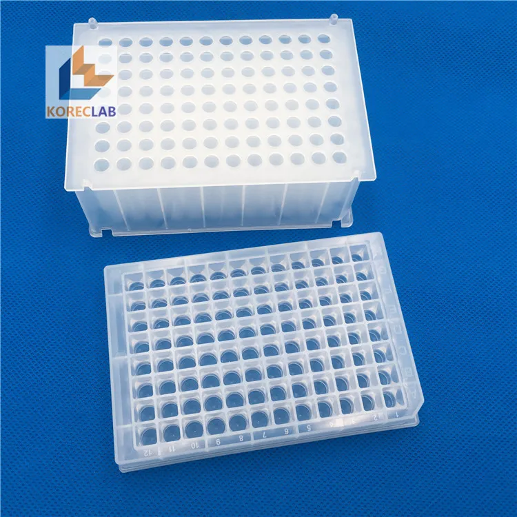 Laboratory Consumable V-bottom 96 Square Deep-well Plates For ...