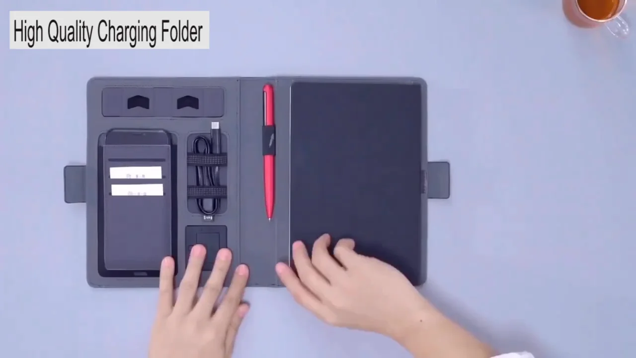 Power Bank Notebook Wireless Charger Notebook Diary With Power Bank And ...