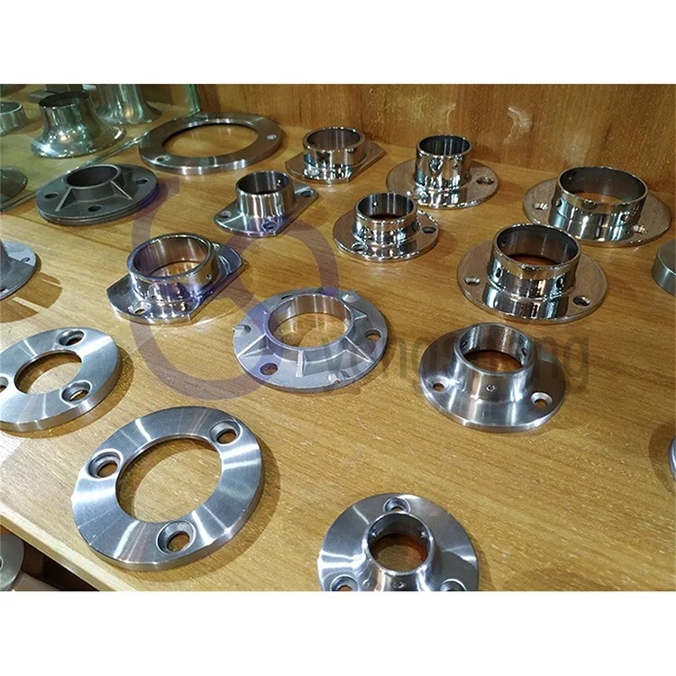 Stainless Steel Square Base Plate Banister Rail Covers