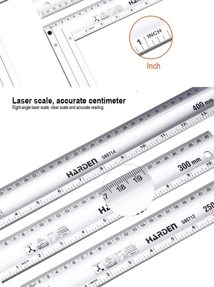 400mm L Shaped Tri Angle Measure Ruler Try Square Measuring Tool - Buy ...