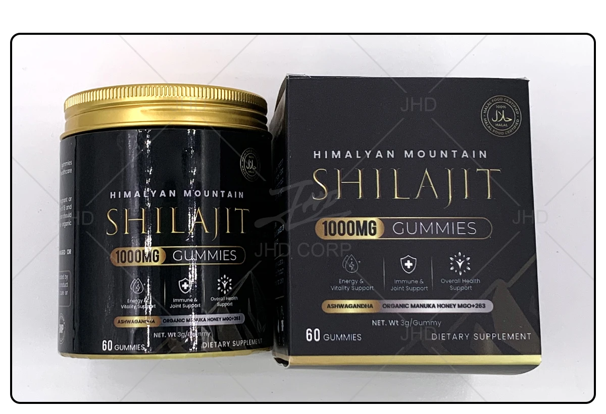 OEM 1000mg 600mg Pure Himalayan Shilajit Resin Gummy Candy Gummies With ...