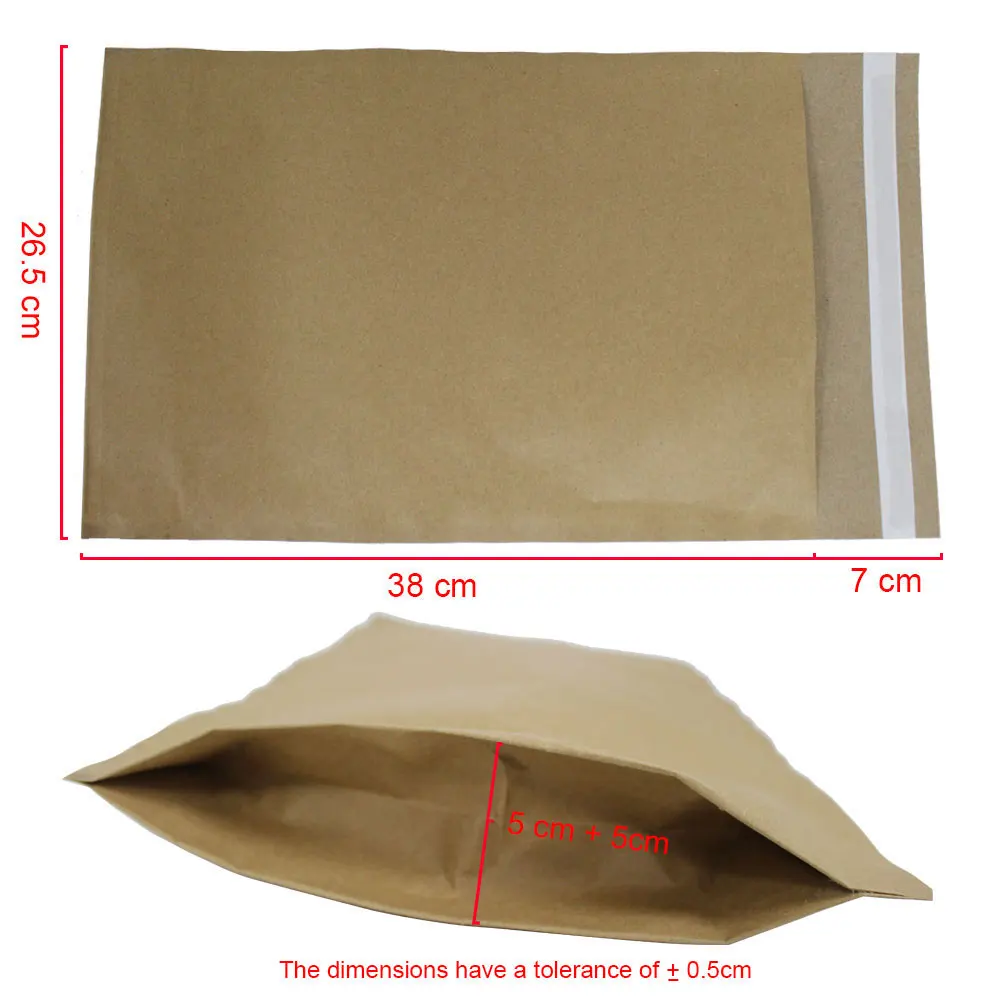 Custom Envelope Bag Fsc Kraft Paper Bags Brown Express Packing Express ...