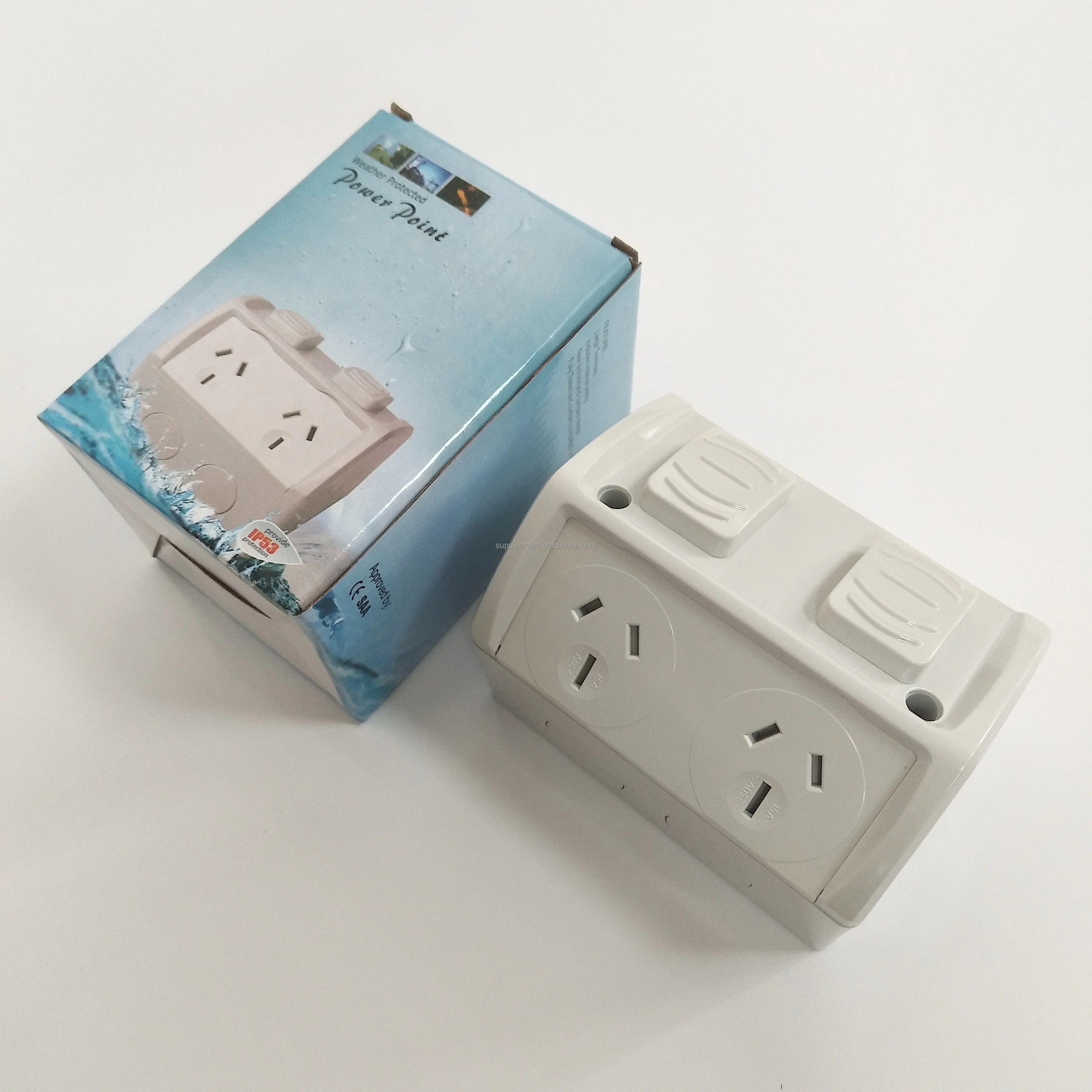 Hpp215 Australian 2 Gang 15a Ip53 Weatherprotected Surface Mounting ...