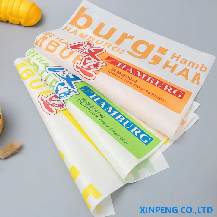 Factory Custom Printed Food Packaging Greaseproof Paper Wholesale Food ...