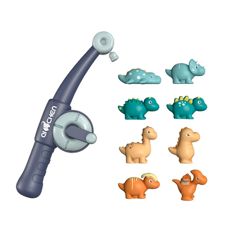 Funny Summer Water Education Toy Dinosaur Fishing Game Bath Toy for ...