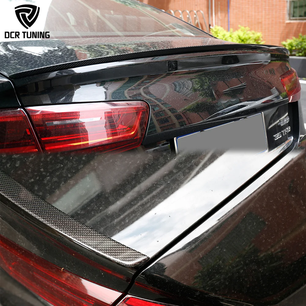 A6 Carbon Fiber Trunk Spoiler For Audi A6 S6 C7 C7.5 Real Carbon Rear ...