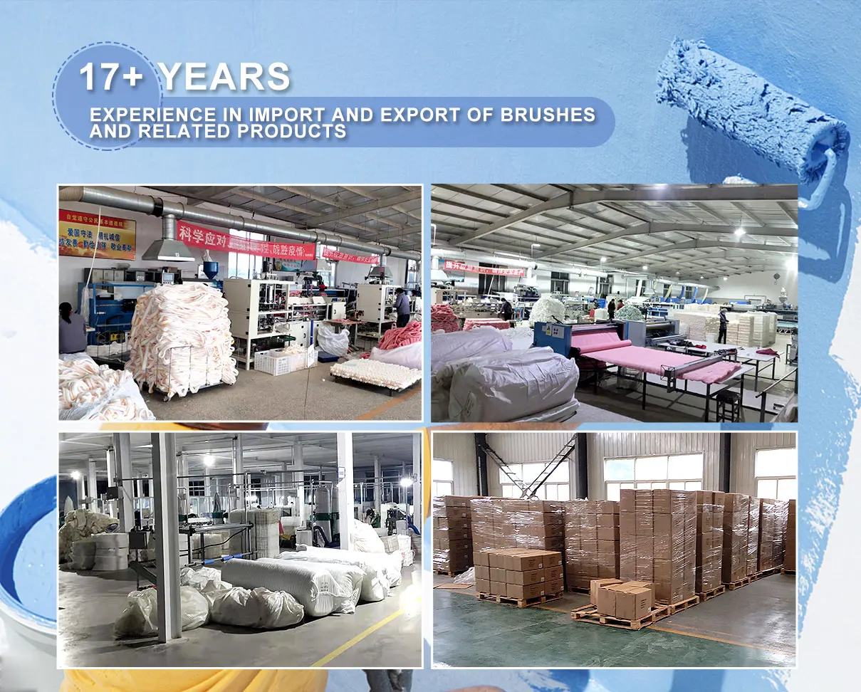 10 Rolls 4 Inch Mini Paint Roller Covers Refill Gold Stripe Soft Woven ...