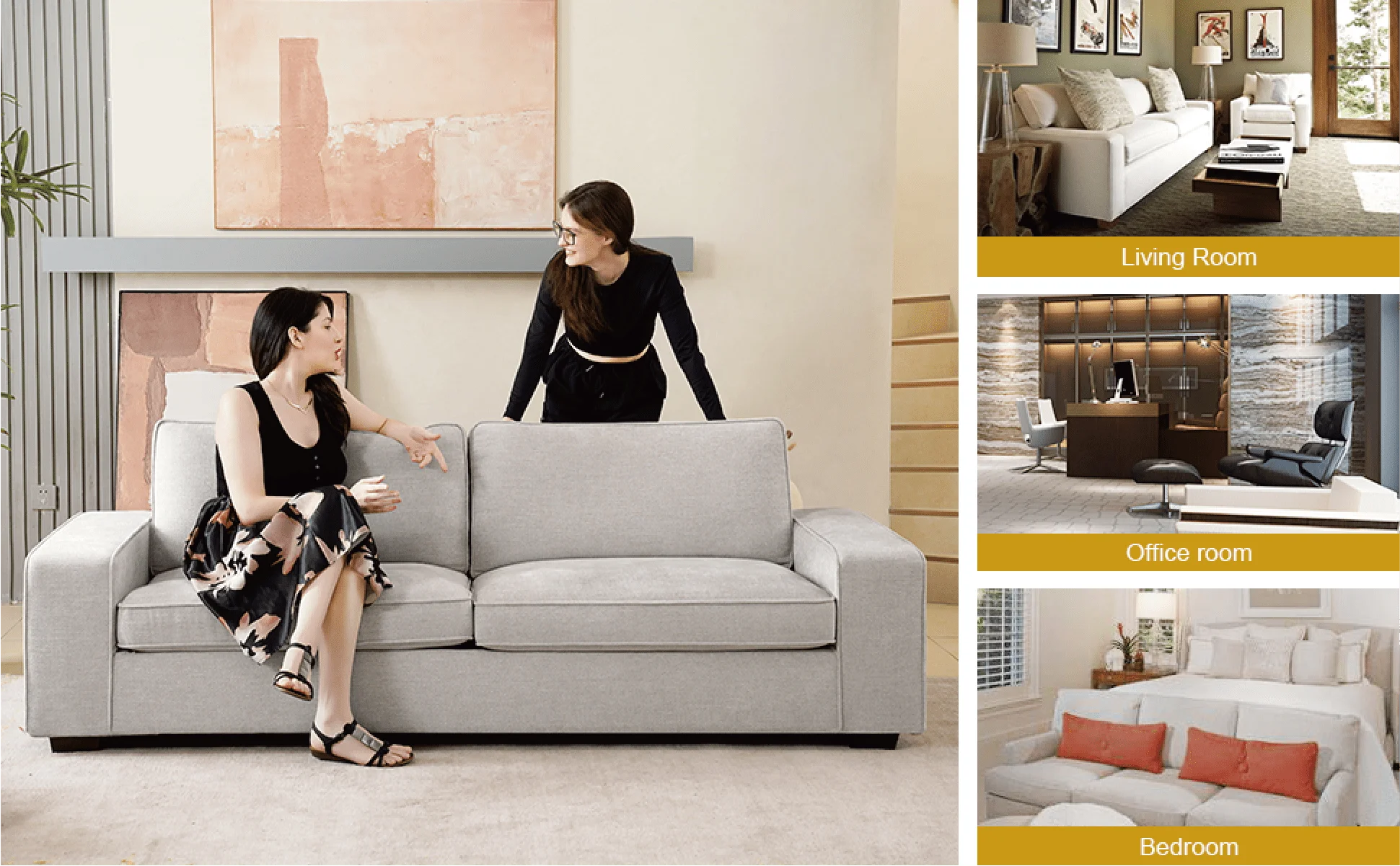 Sans Living Room Modern Sofas Modular Kd Sectional Couch Sofa Loveseat ...