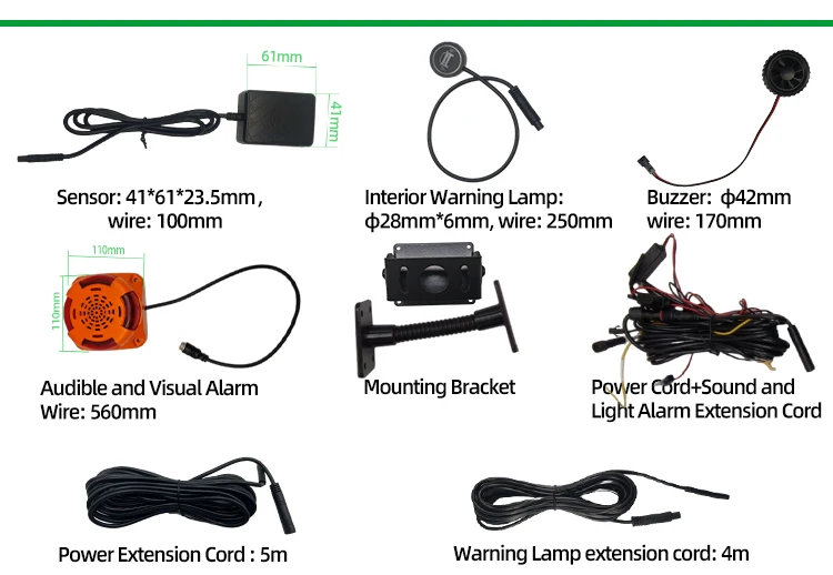 15m Pit Truck Bsis Blind Spot Detection Un R159 Sensor Right Turn Left ...