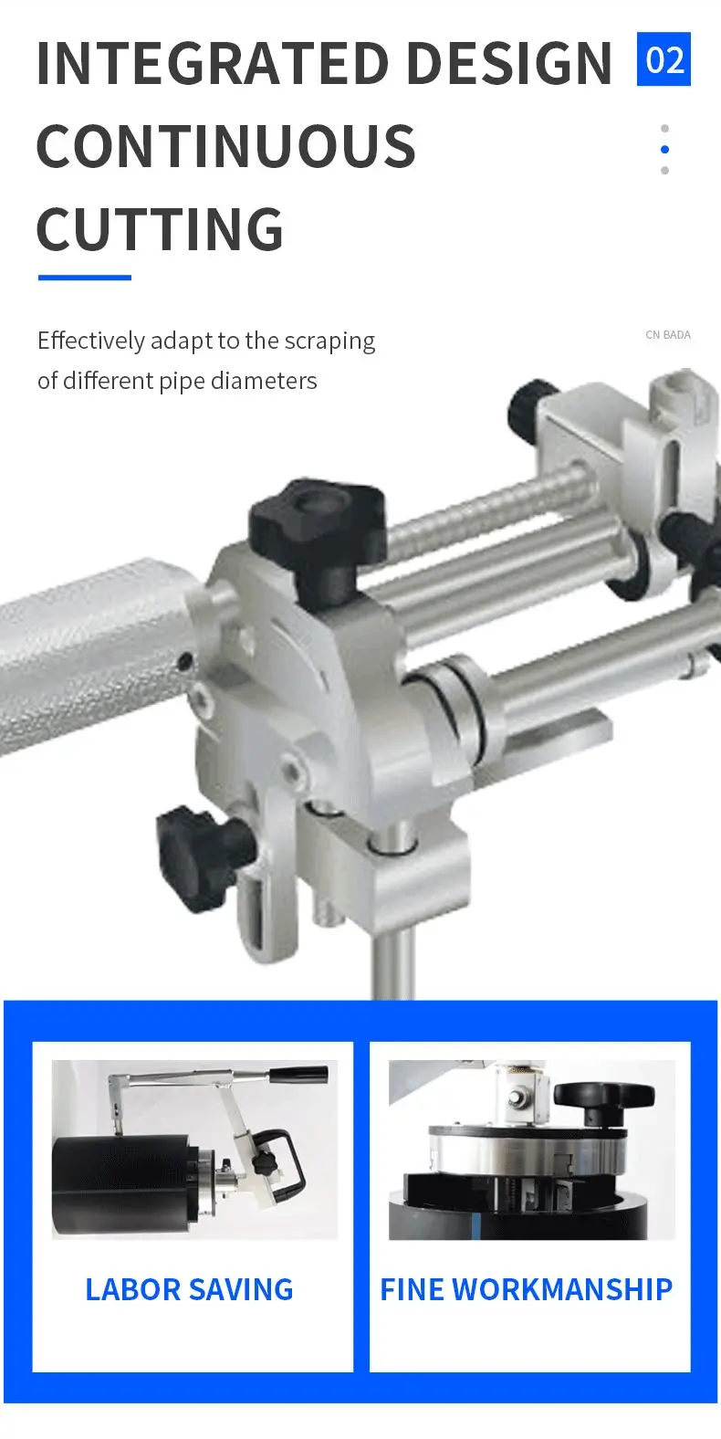 Hot Supply PE Pipe Rotary Scraper pp Manual Scraper Electrofusion ...