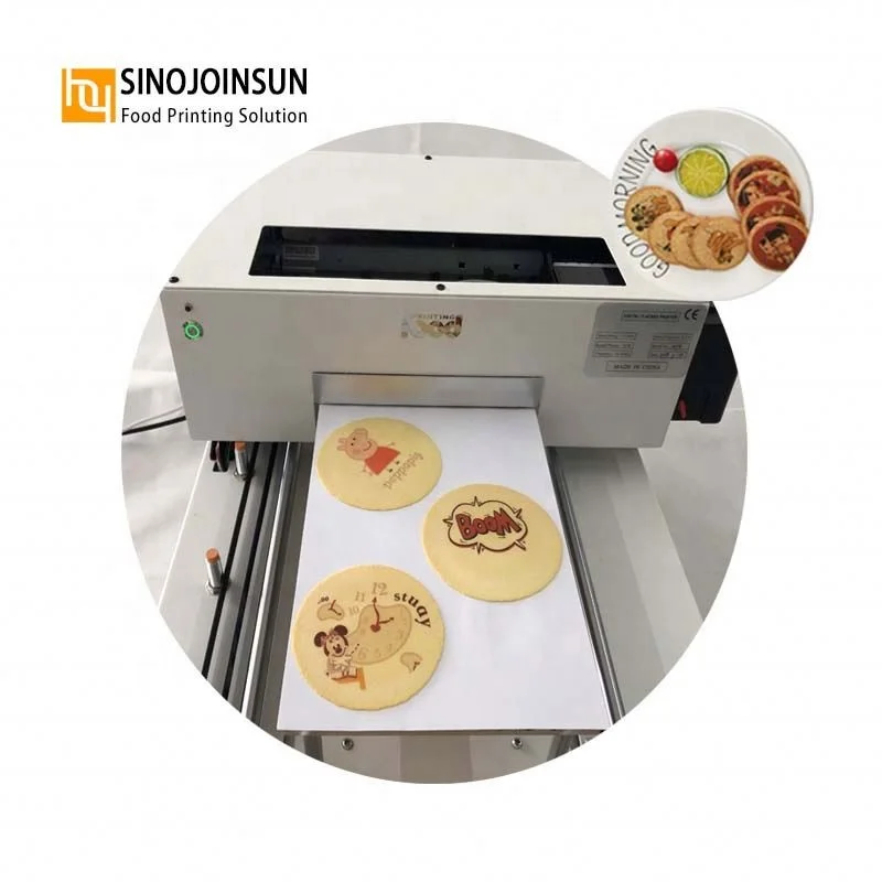 Full Automatic A4 size 3D inkjet flatbed edible ink food printer for ...