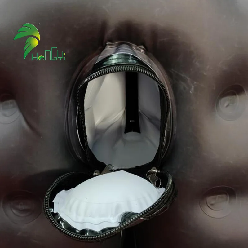 Body Shape Custom Squeak Inflatable PVC Adult Black Suit