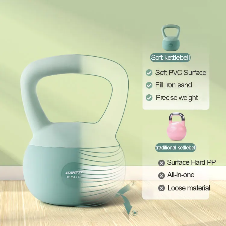 Home Gym Fitness 2.5kg 4kg 6kg 8kg Pvc Soft Leather pink Sand ...