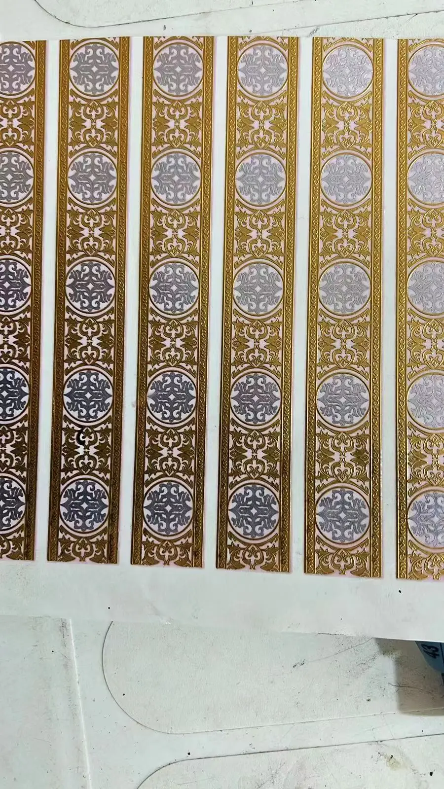 Custom Print Golden Decals - Elegant Home Decor Solutions