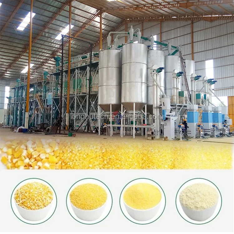 200 TPD Corn Grinding Mill Machine for Maize Meal Milling