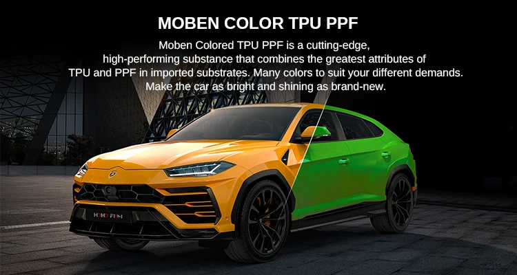Colored TPU Paint Protection Film - Self Healing & Durable