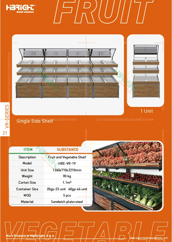 Highbright Wooden Double Sided Multi-Tier Stand Combination Fruit ...