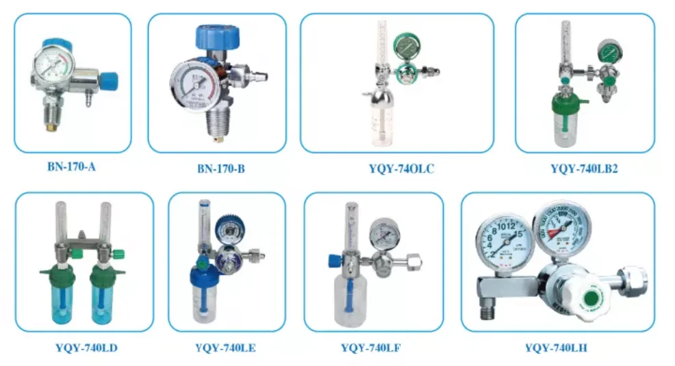 Gas Equipment Medical Oxygen Regulator CGA540 G5/8 Female 0-15 LPM with ...