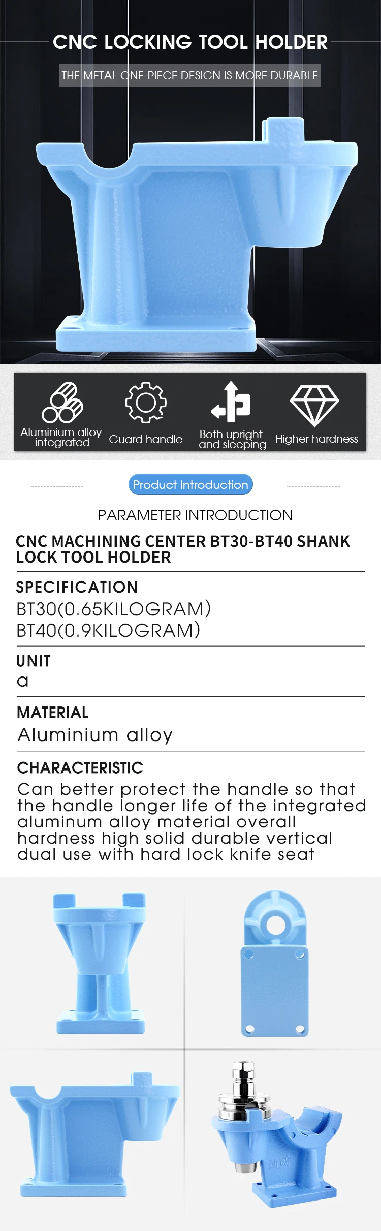 High Quality Tool Holder Locking Devices Bt30 Bt40 Aluminum Alloy One-piece Holder Device ...