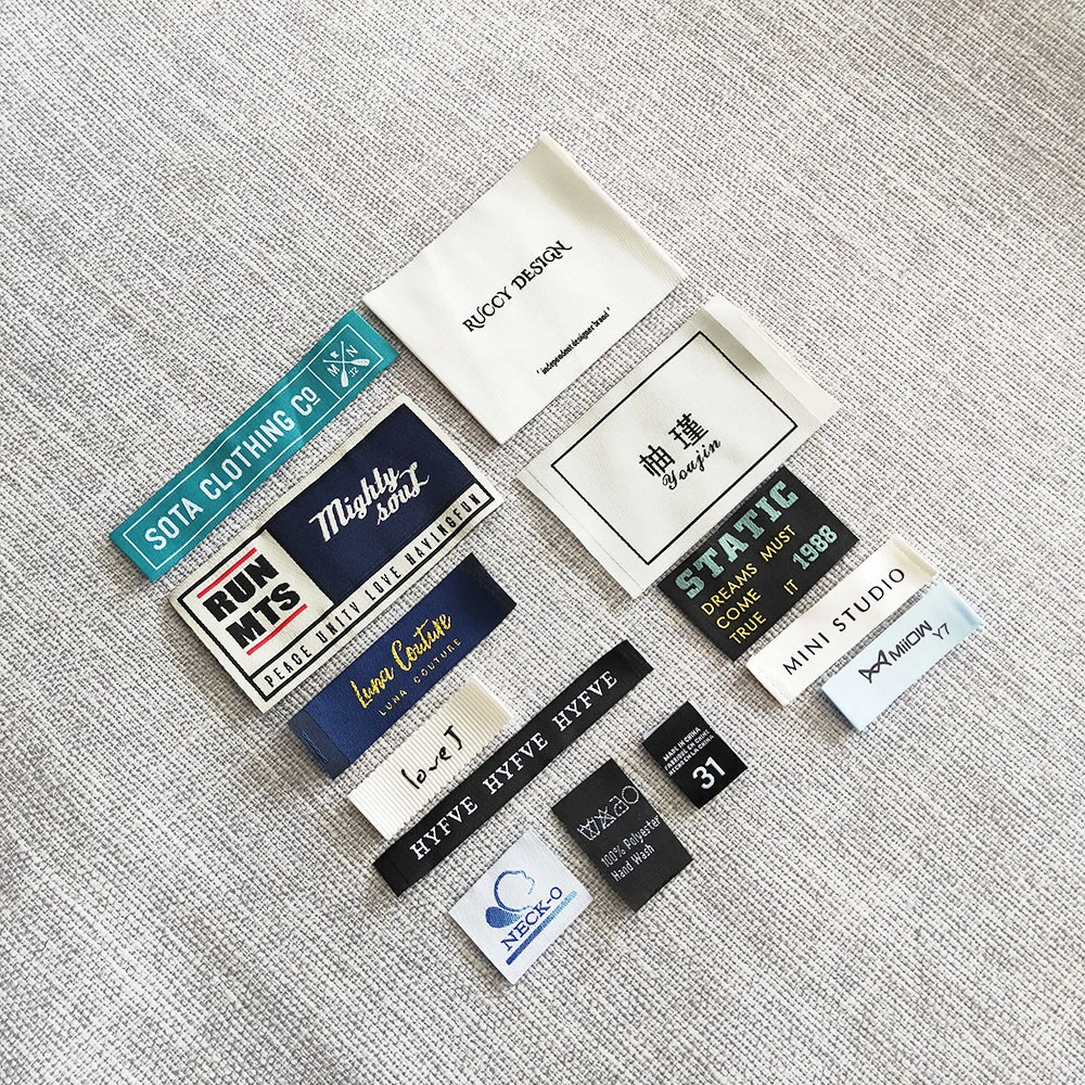 Luxury Cotton/woven Labels for Dress Custom Handmade Garment Tags