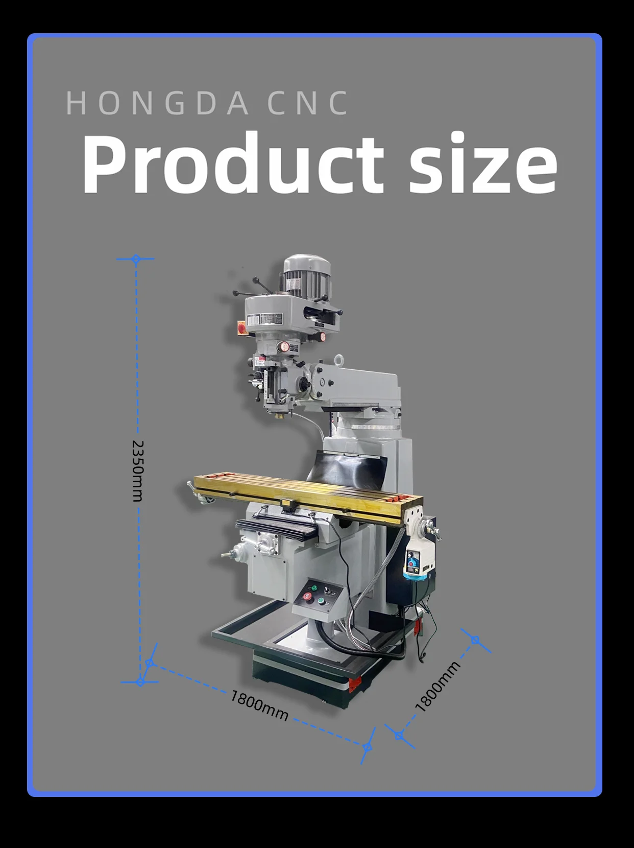 HONGDA X6325 Vertical Milling Machine - High Quality & Versatile