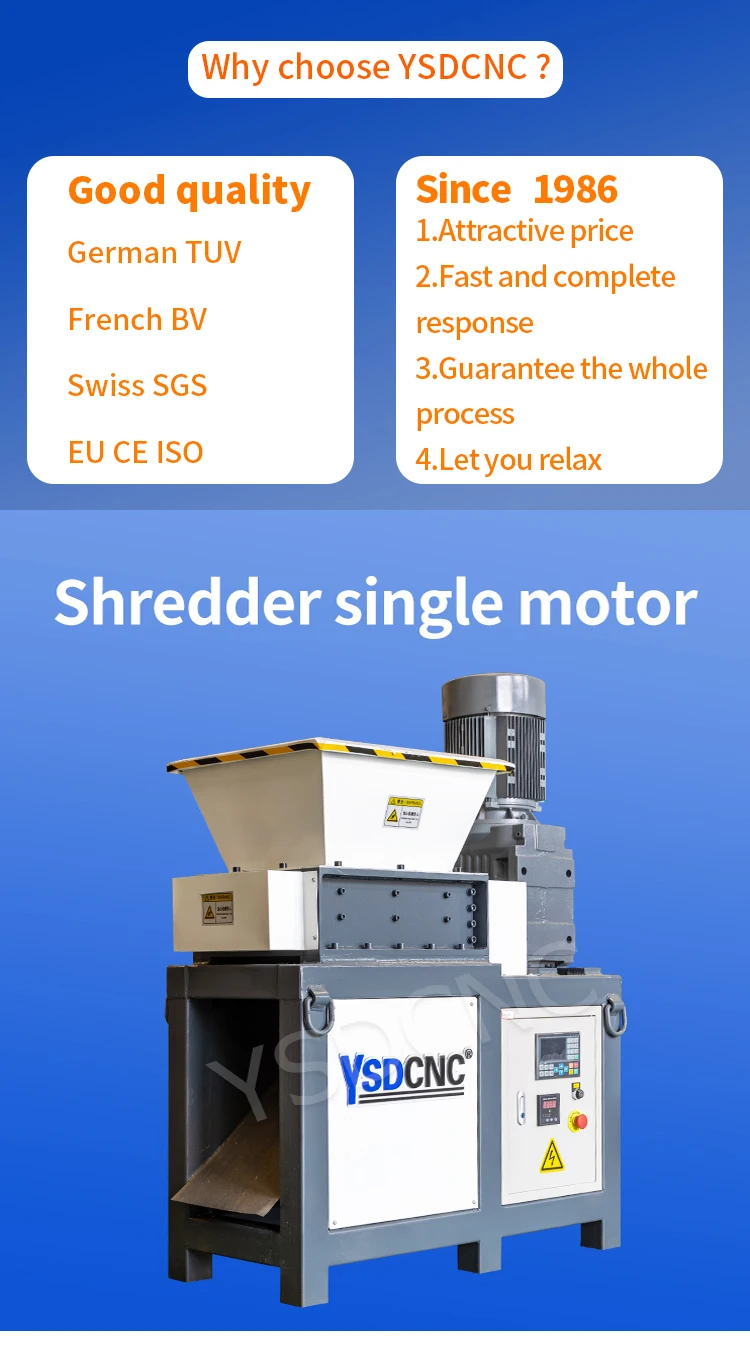 Factory Industrial Mini Aluminum Can Scrap Metal Plastic Shredder ...