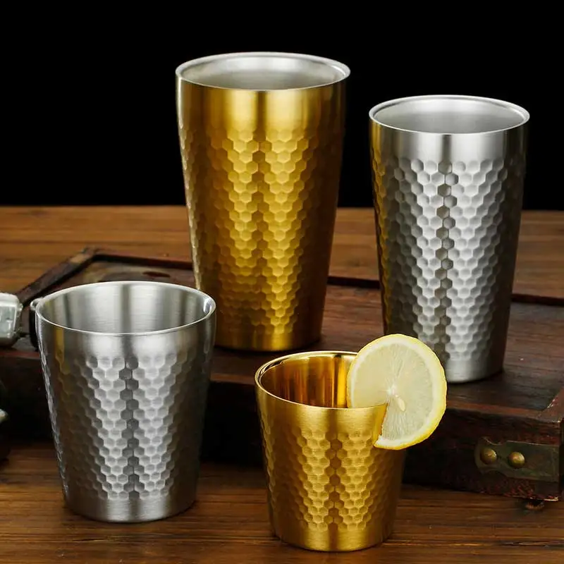 Customized Logo Bar Beverage Schooner Double Layers 304 Stainless Steel ...