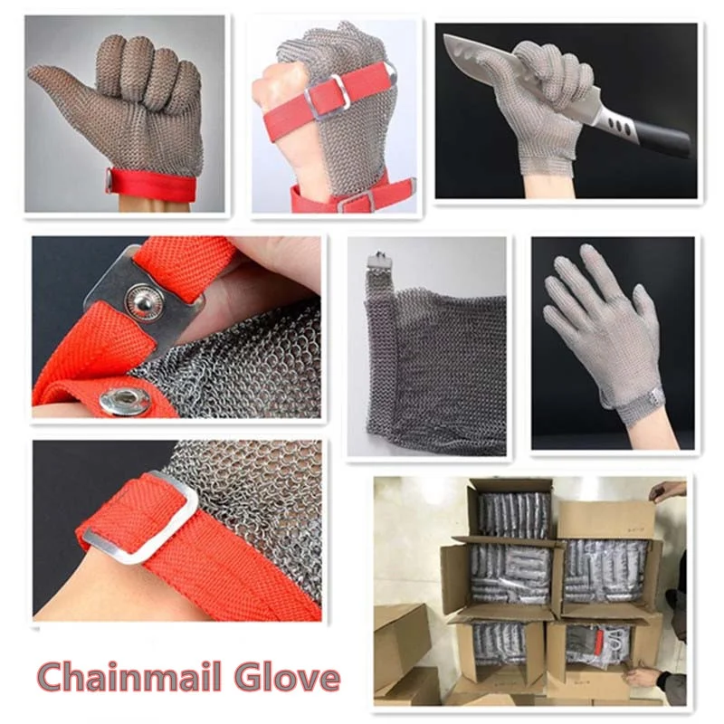 Stainless Steel Chain Mail Apron Cut Resistant Safety Work Knife Proof ...
