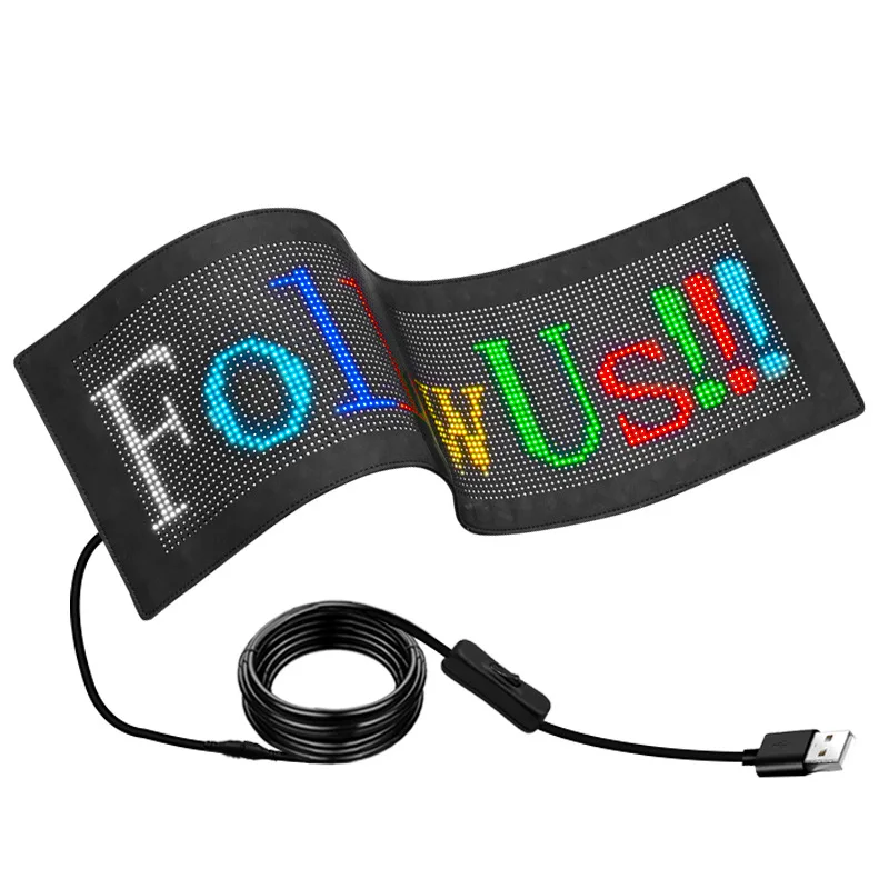 Customizable RGB USB Pixel Soft Animated Advertising Screen Custom LED ...