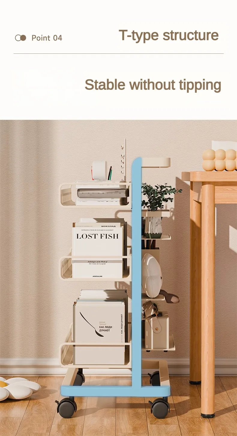 Creative Cavity Board Storage Rack Trolley Kitchen Bathroom Steel Multi ...