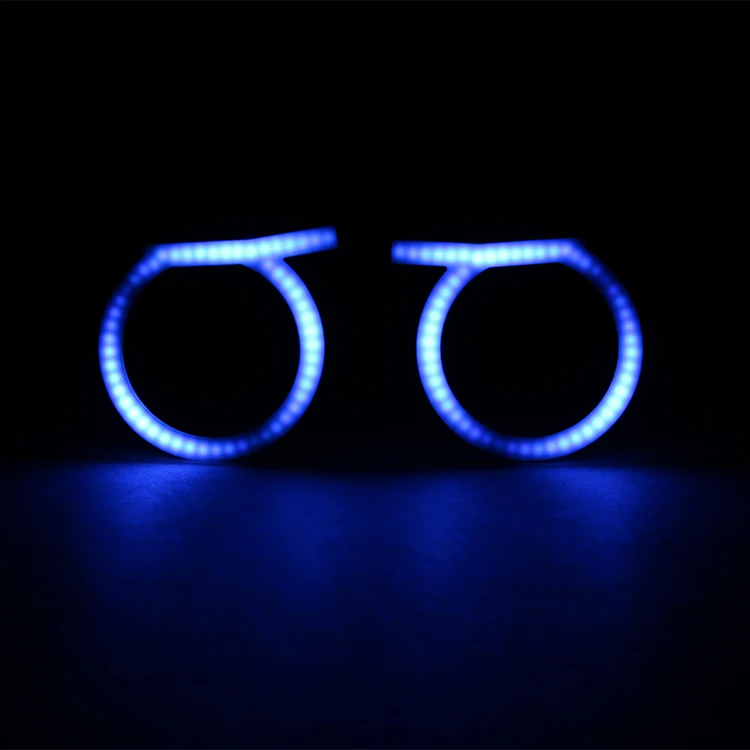 New Arrive RGB Chasing Angry Eye Led Headlights halo Ring Car Rgb for ...