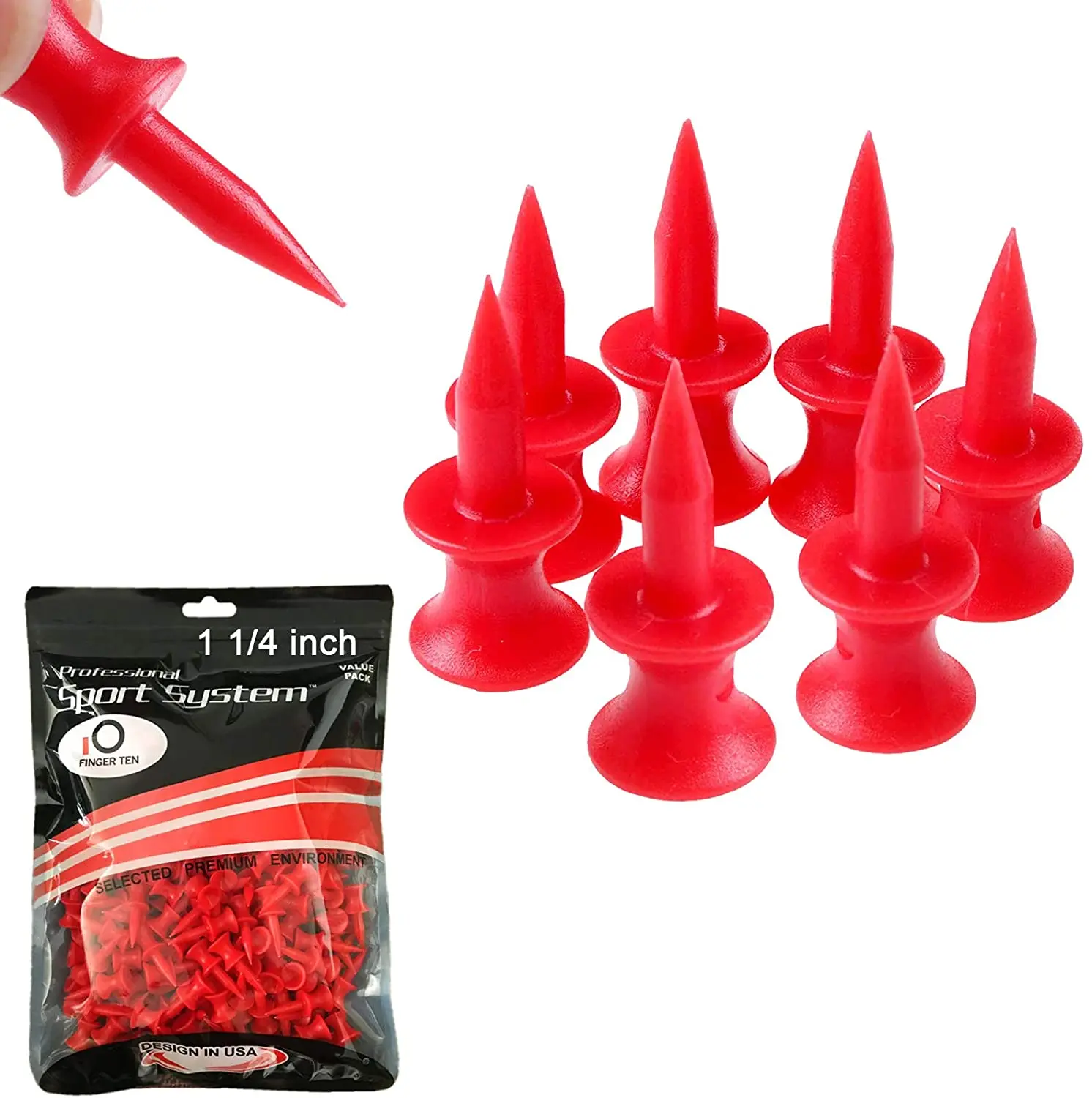 41mm Short Castle Plastic Golf Tees - Buy Short Plastic Golf Tees ...