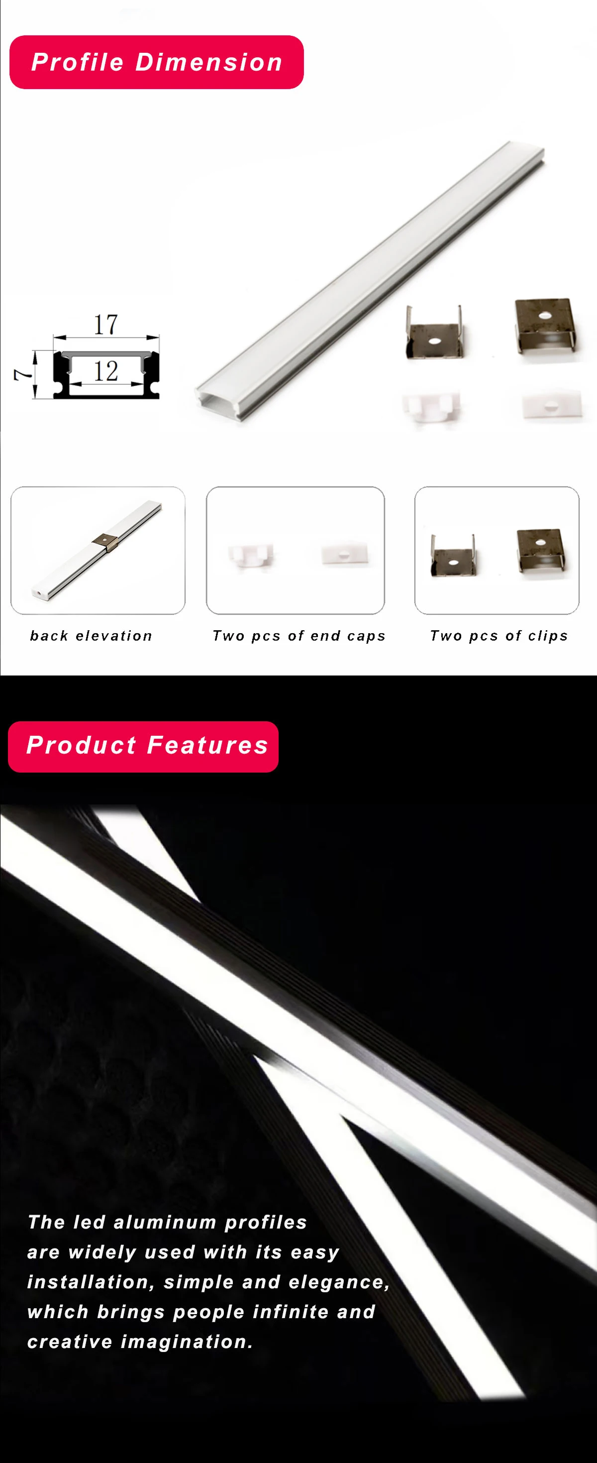 Hot Sale Aluminum Profile Led Aluminum For Profile-204 Led Aluminum ...