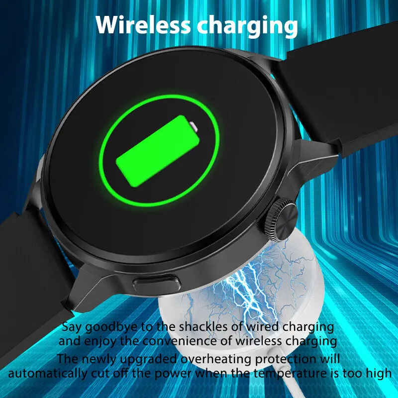 Dt4+ 2024 Smart Watch Wireless Charging Heart Rate Monitoring Bt ...