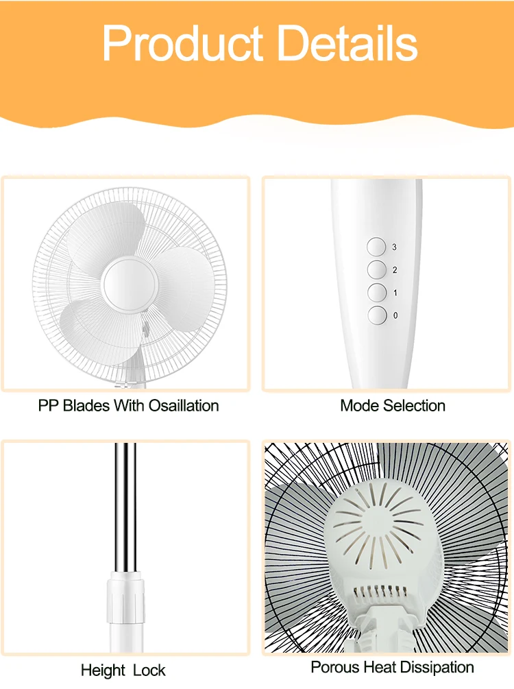 Factory Price High Speed Pedestal Fan Zhejiang Inverter Floor Pedestal ...