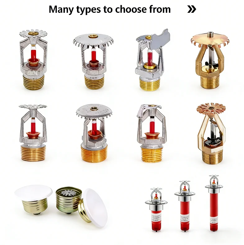 Pendent Fire Sprinkler Heads 1/2 NPT Quick Response Water Spray Home ...