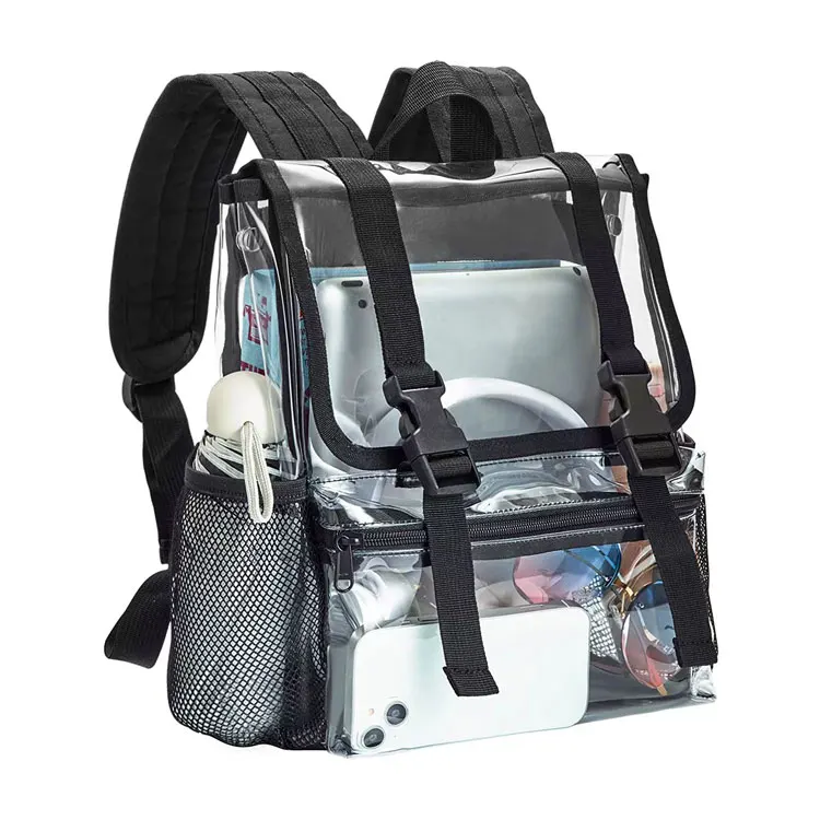 Customised School Bags Cute Pink Travel Shoulder Bagpack Transparent ...