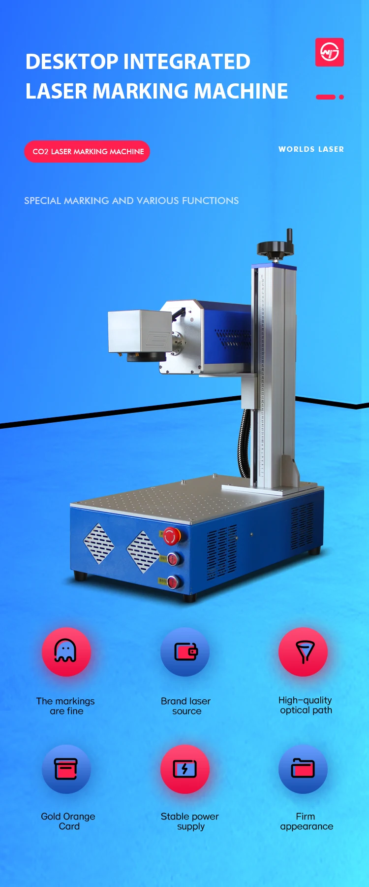 WD Laser CO2 - Efficient Laser Marking Machine for Nonmetal