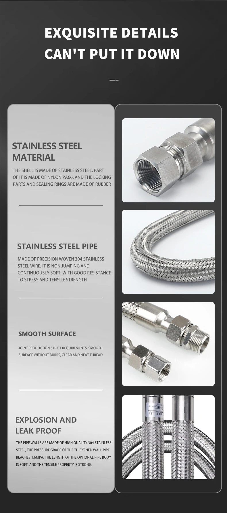 Explosion-proof Corrugated Hose 304 Stainless Steel Explosion-proof ...