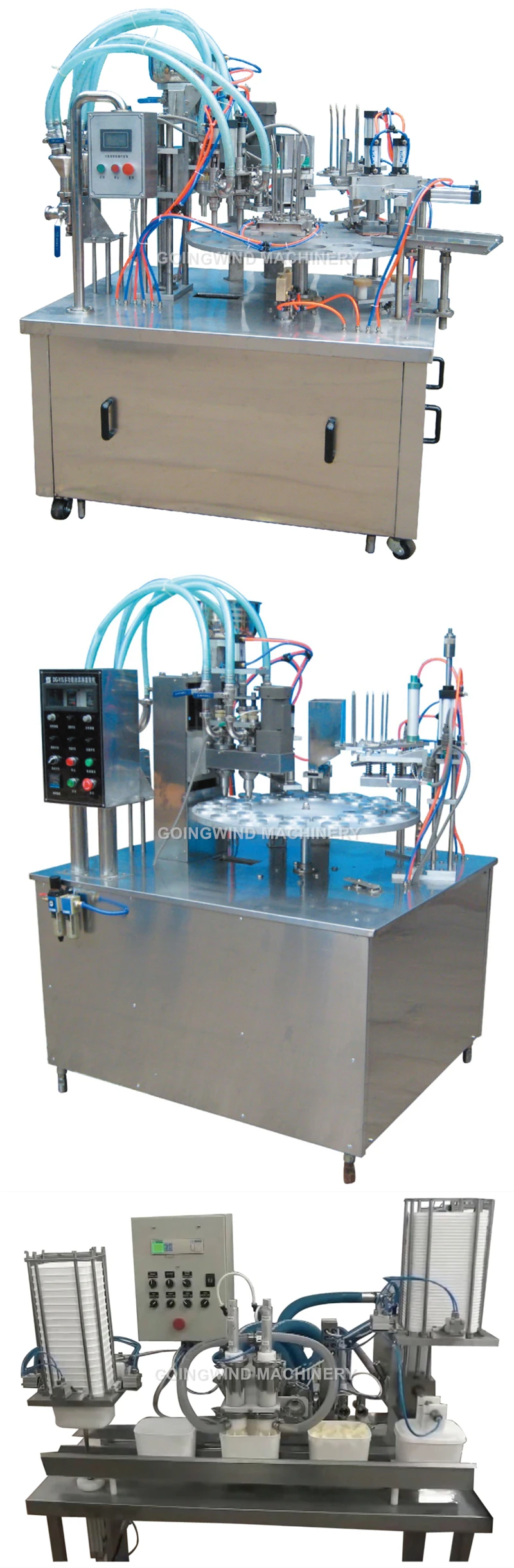 Automatic Liquid Plastic Cup Filling And Sealing Packing Machine Auto ...