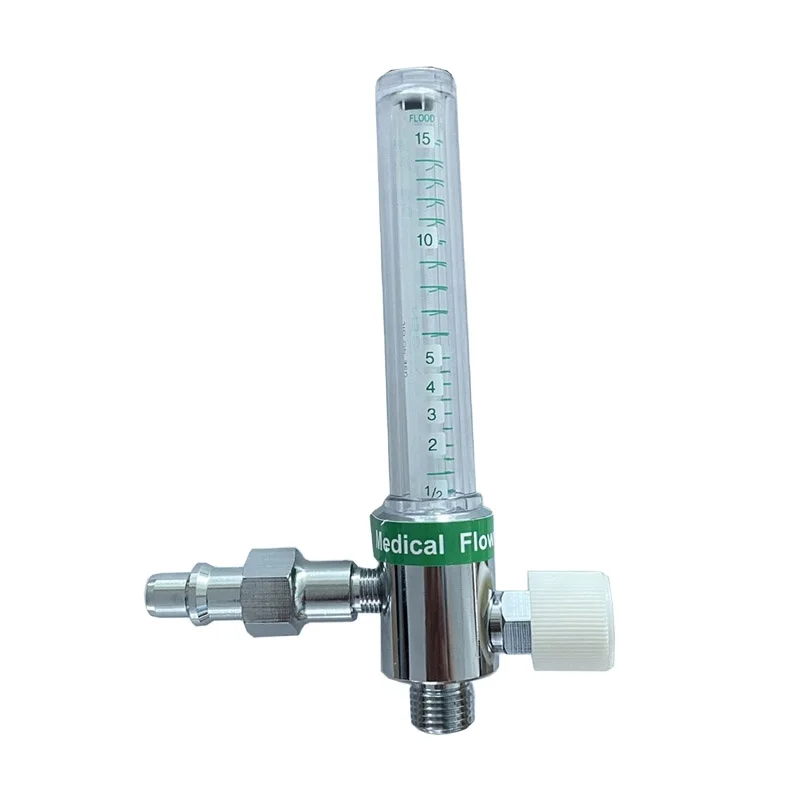 Flow 0-15l Medical Oxygen Flowmeter For Hospital Oxygen Wall Outlet ...