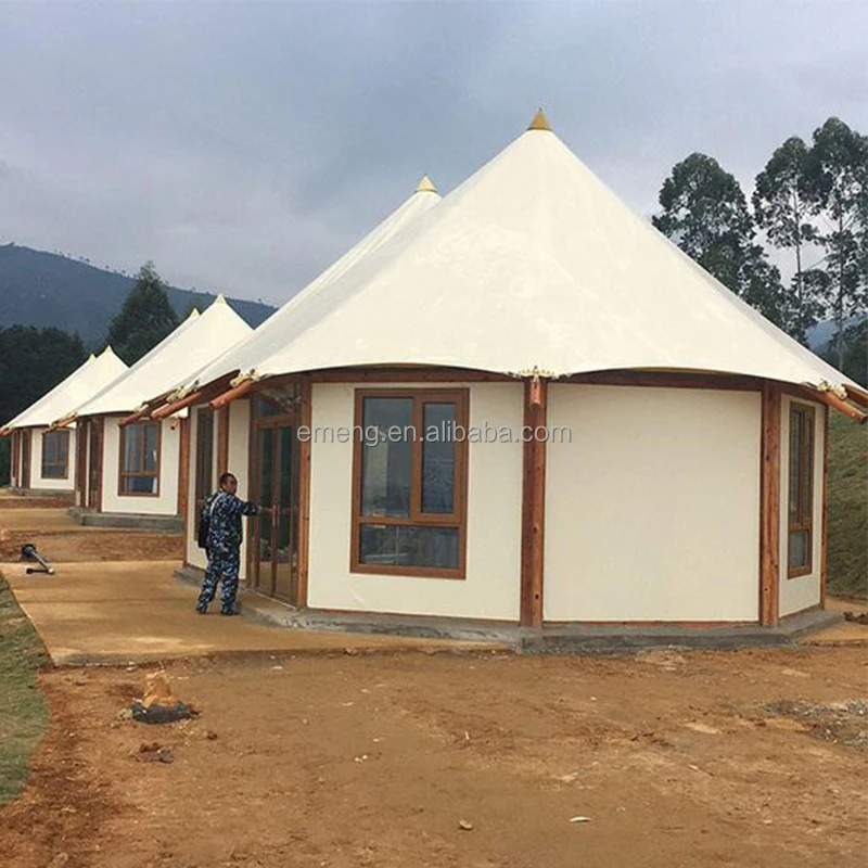 Luxury Villa House Tensile Membrane Structure Polygon Resort Hotel Tent ...