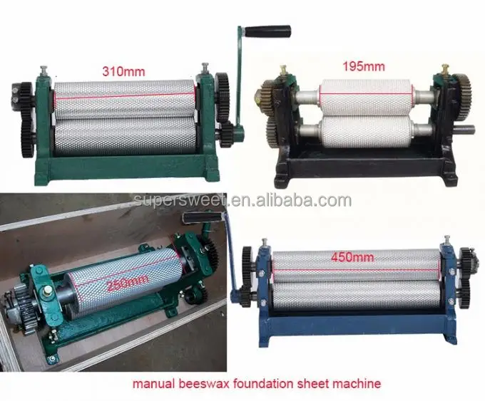 Automatic Comb Foundation Machine Roller Length 750mm Beeswax Embossing ...